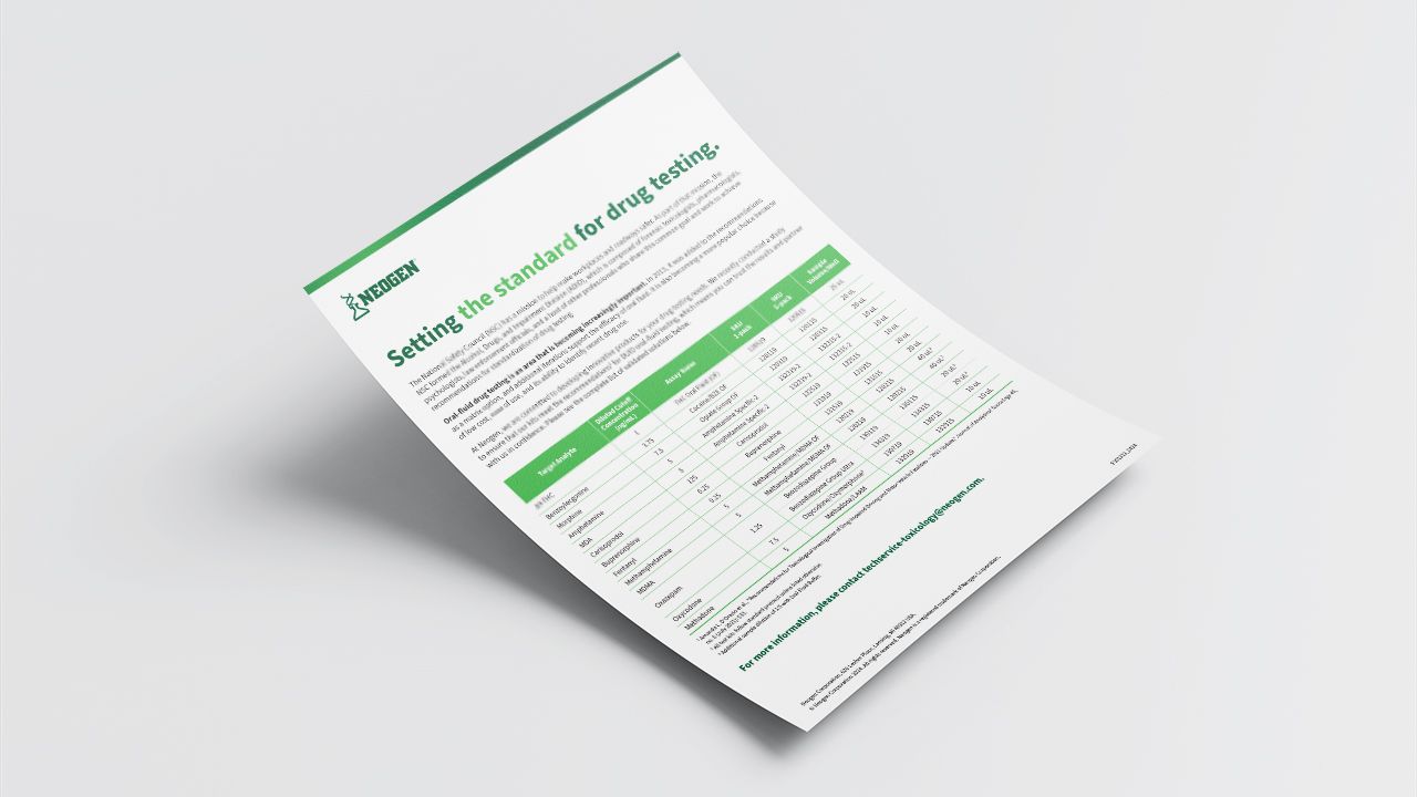 Neogen ELISA Kits for Oral Fluid Screening